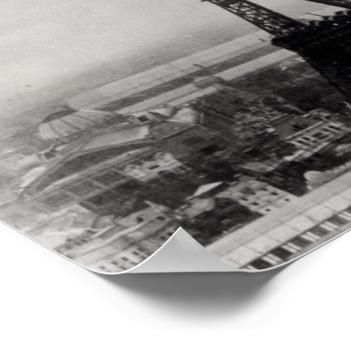 Construction of the Eiffel Tower Poster | Zazzle