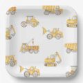 Construction Paper Plates | Construction Birthday | Zazzle