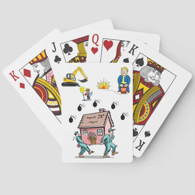 Construction Playing Card Deck | Zazzle