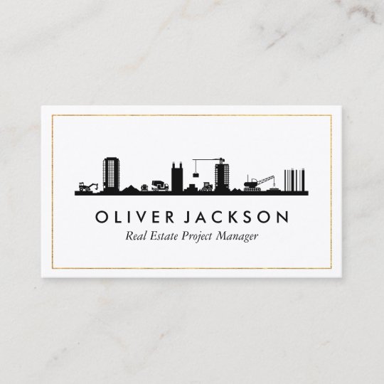Construction Real Estate Business Card | Zazzle.com