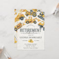 Construction Retirement Party Celebration Invitation | Zazzle