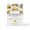 Construction Retirement Party Celebration Invitation | Zazzle