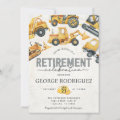 Construction Retirement Party Celebration Invitation | Zazzle