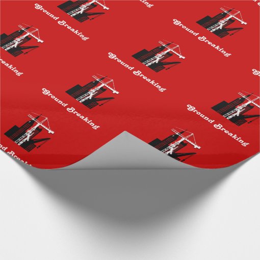 Construction roof wetting commercial industrial wrapping paper | Zazzle