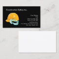 Construction Safety Equipment Business Card | Zazzle