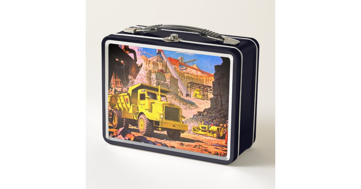Construction Scene Lunchbox | Zazzle