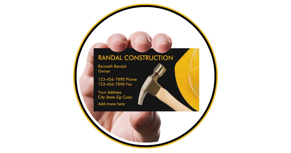 Construction Service Businesscards Business Card | Zazzle