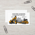 Construction Site and Vehicles Business Card | Zazzle