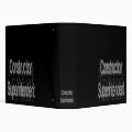 Construction Superintendent Extraordinaire 3 Ring 3 Ring Binder | Zazzle