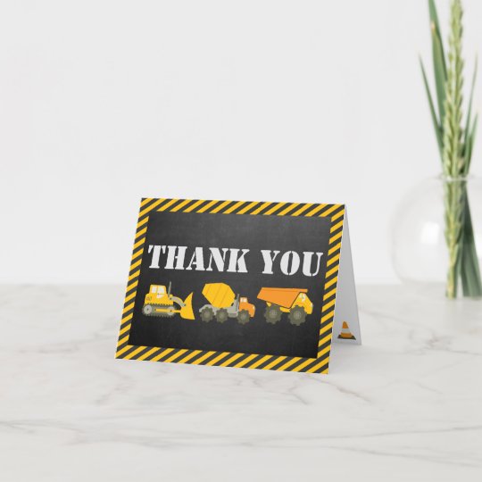 Construction Thank You Card | Zazzle.com
