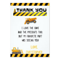 Construction Thank You Cards - Greeting & Photo Cards | Zazzle