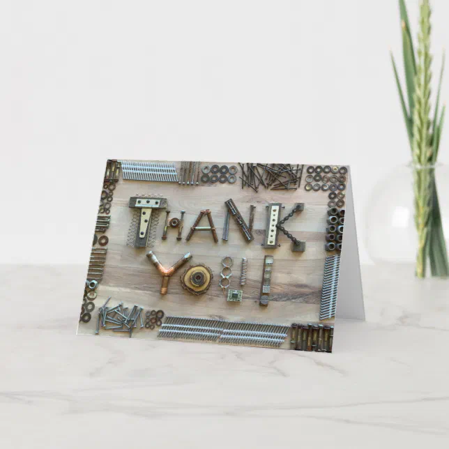 Construction Thank You Photo Card | Zazzle