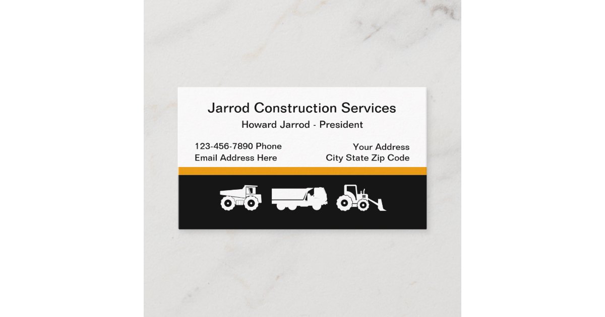 Construction Theme Business Card | Zazzle