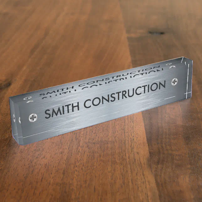 Construction Theme Desk Plaque Desk Name Plate | Zazzle
