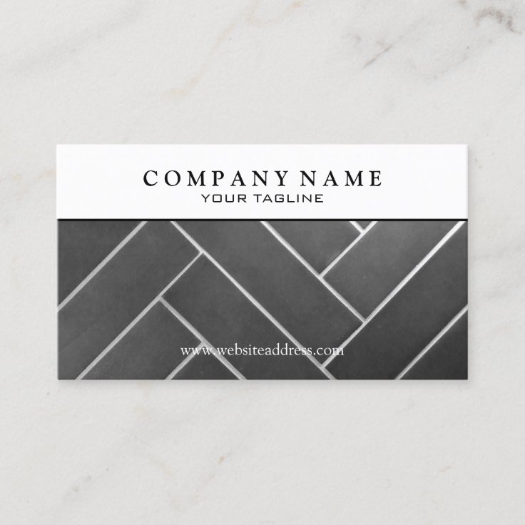 Construction Tile Installer Business Card | Zazzle