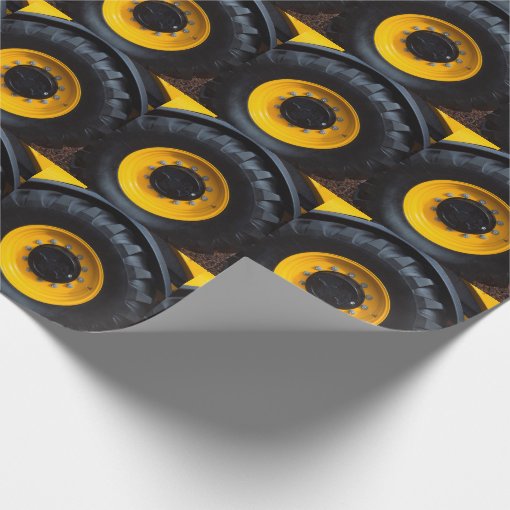 Construction Tire Wrapping Paper | Zazzle