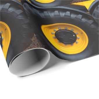 Construction Tire Wrapping Paper | Zazzle