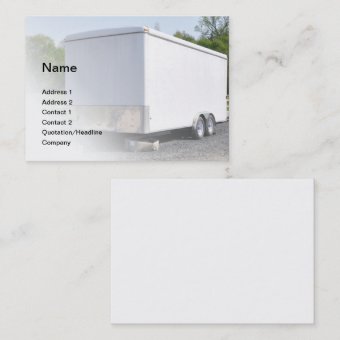 construction trailer business card | Zazzle