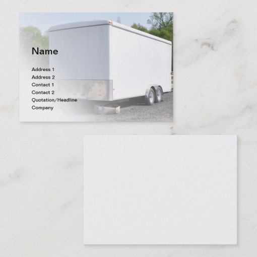 construction trailer business card | Zazzle