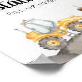 Construction Truck Fueling Station Party Sign | Zazzle