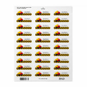 Construction Truck Label | Zazzle