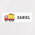 Construction Trucks and Vehicles Personalized Kids' Labels | Zazzle