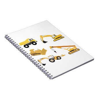 Construction Trucks Notebook | Zazzle