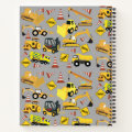 Construction Trucks Pattern Notebook | Zazzle