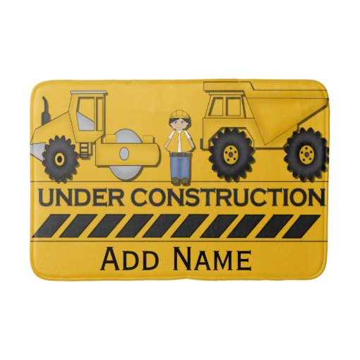 Construction Trucks Room Rug Mat Home Decor | Zazzle