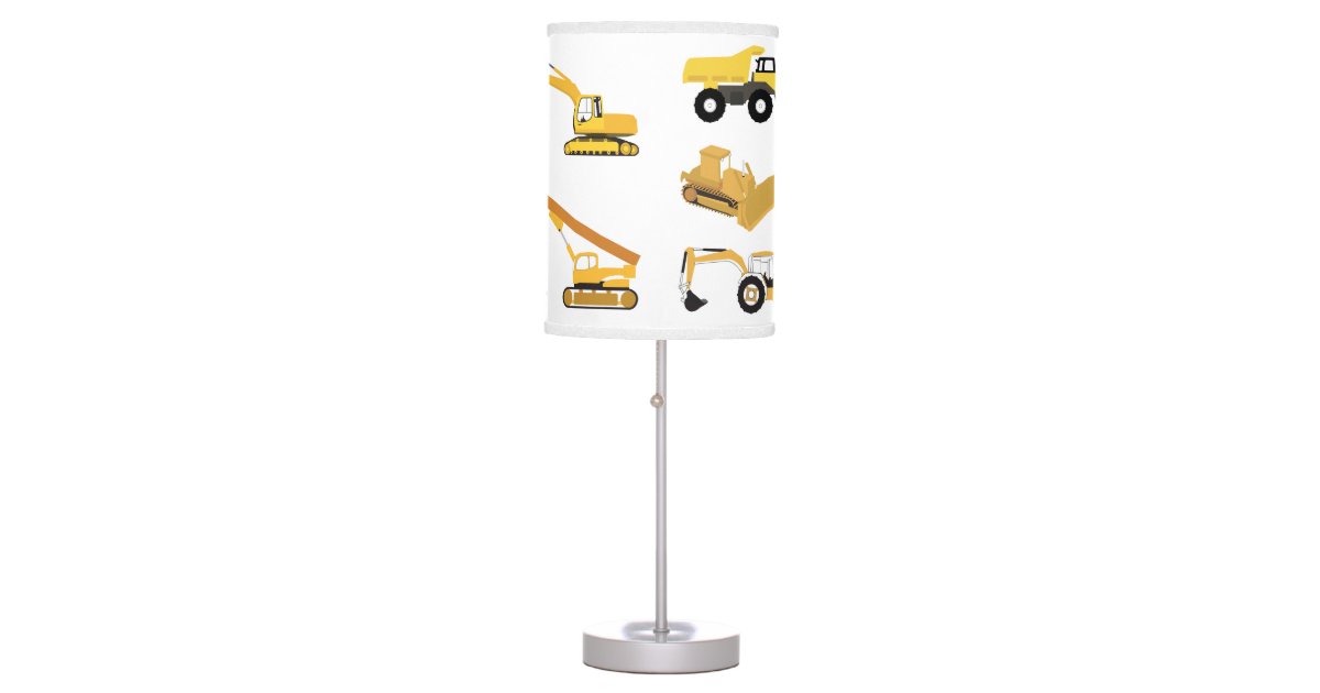 Construction Trucks Table Lamp | Zazzle