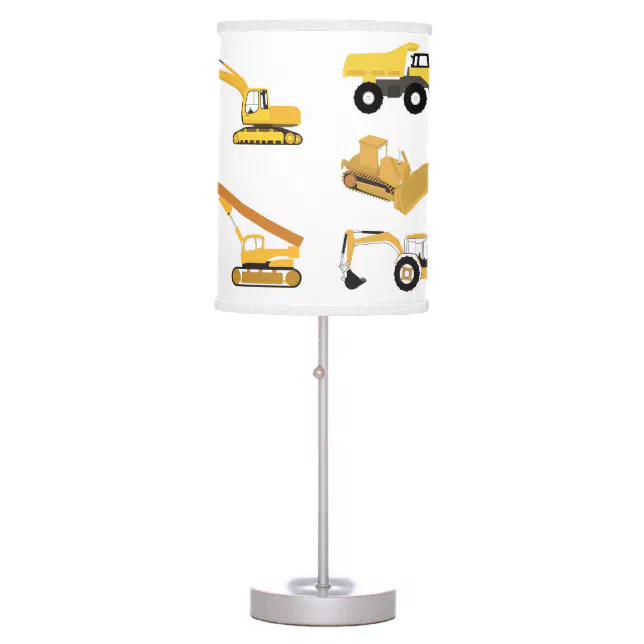 Construction Trucks Table Lamp | Zazzle
