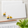 Construction Trucks Theme Envelope | Zazzle