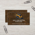 Construction Vehicle | Commercial Builder Business Card | Zazzle