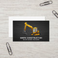 Construction Vehicle | Earth Digger Business Card | Zazzle