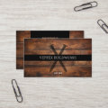 Construction Wood Furniture screws rustic timber Business Card | Zazzle