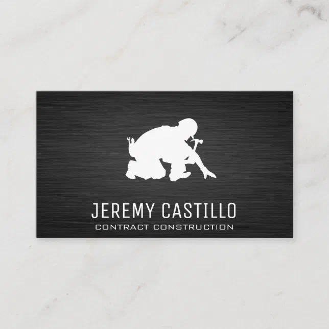 Construction Worker Business Card | Zazzle