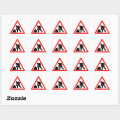 Construction Worker Square Sticker | Zazzle