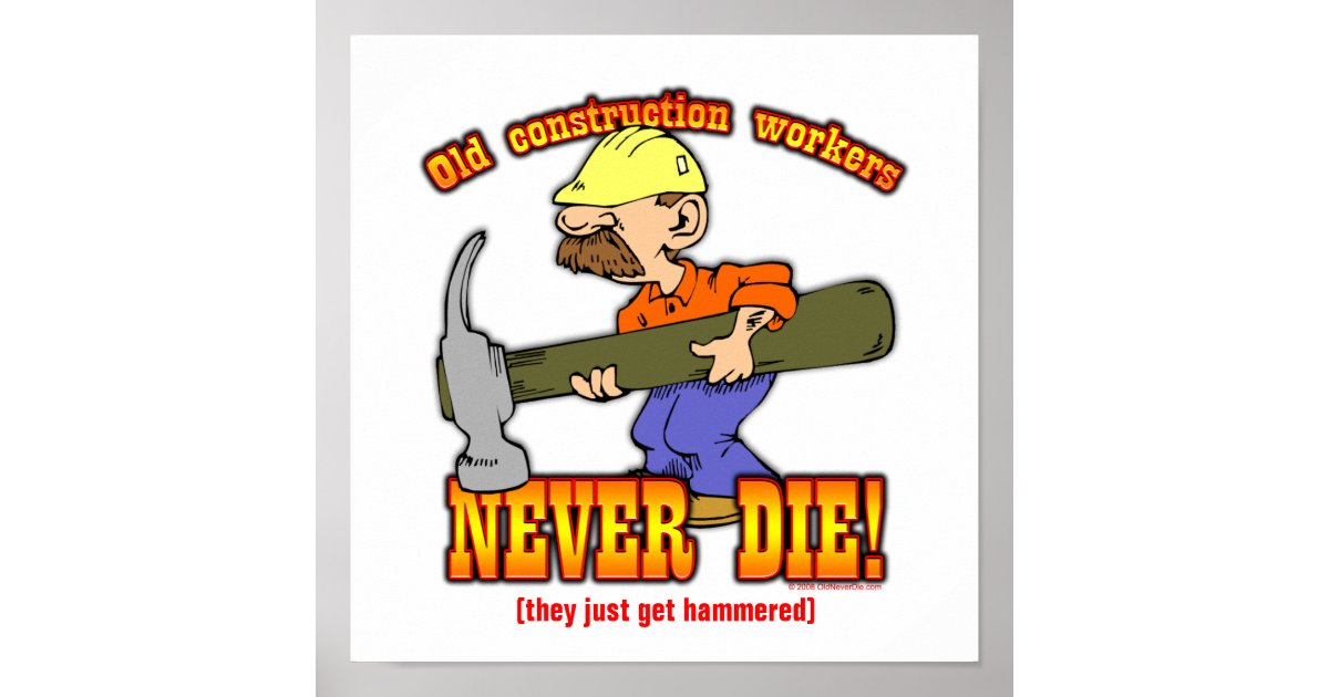 Construction Workers Poster | Zazzle