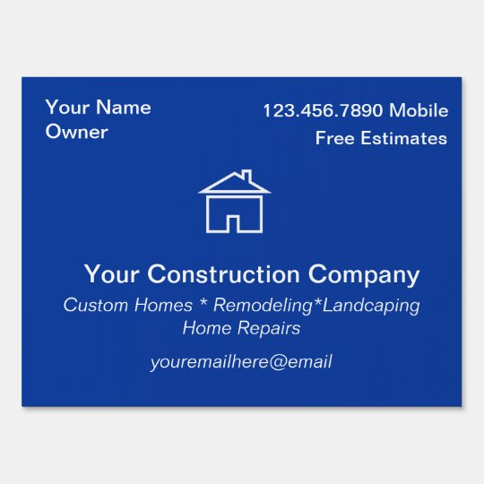 Construction Yard Signs | Zazzle.com