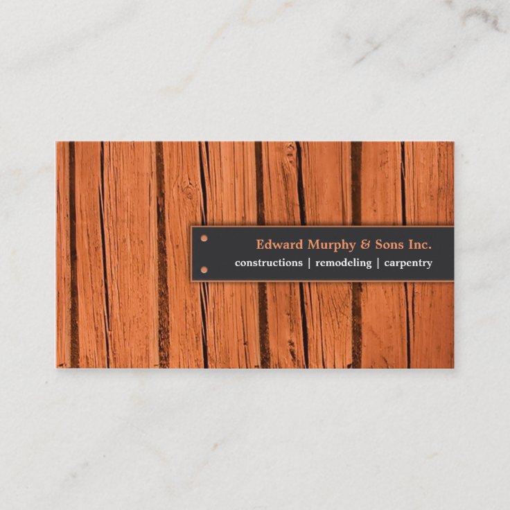 Constructions/Carpentry Business Card | Zazzle