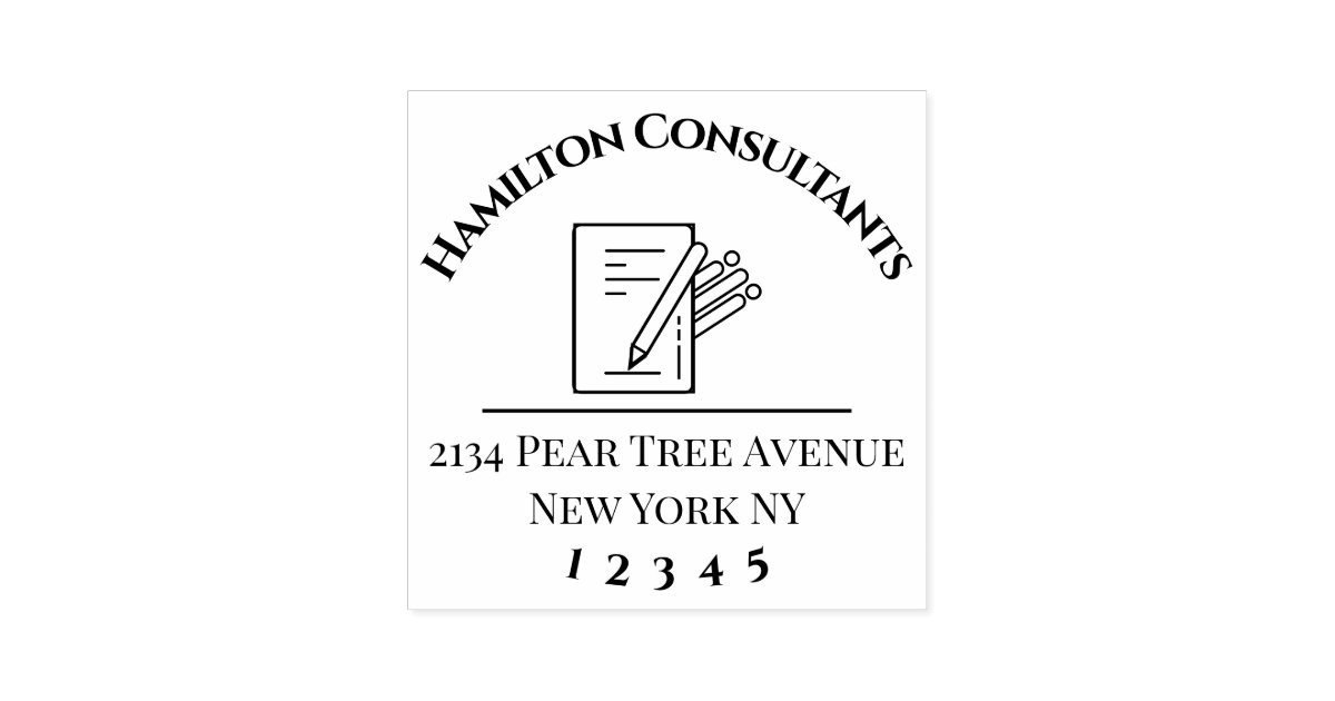 Consultancy Business Self-inking Stamp | Zazzle