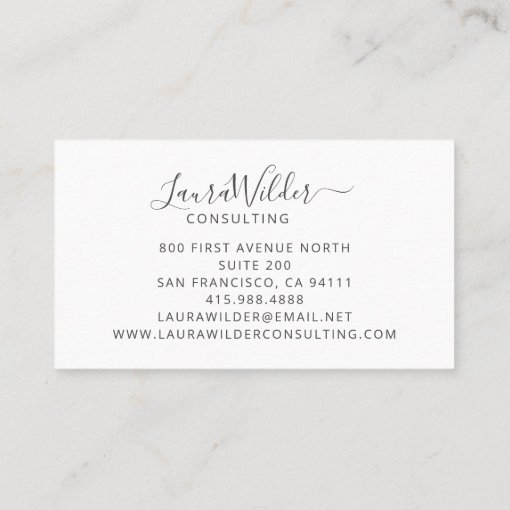 Consultant Business Card | Zazzle
