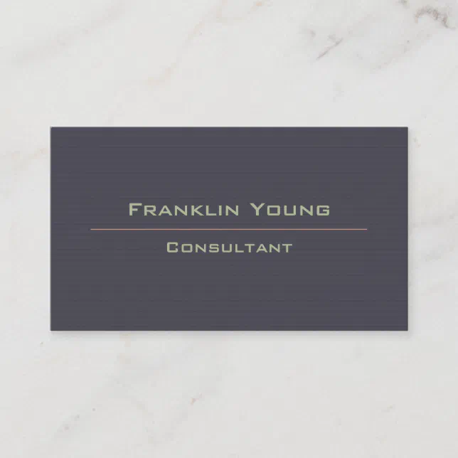 Consultant Business Card | Zazzle