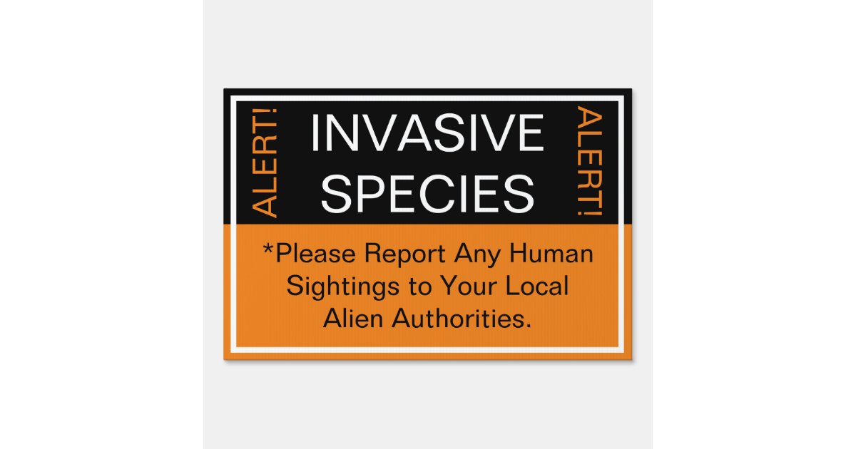 Contact Alien Authorities Sign | Zazzle