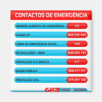 Emergency Contact Refrigerator Magnets | Zazzle