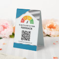 Contactless QR Code Customer Feedback Table Tent | Zazzle