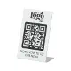 Contactless QR Code Restaurant Menu With Logo Pedestal Sign | Zazzle