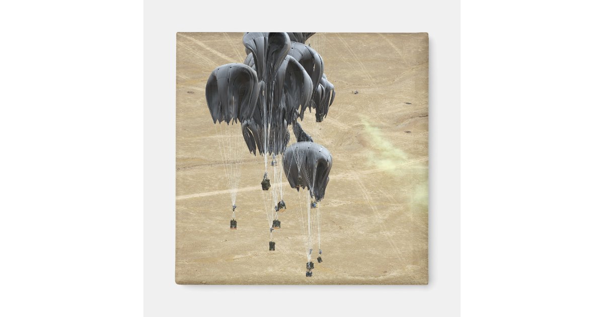 Container delivery system bundles parachute magnet | Zazzle