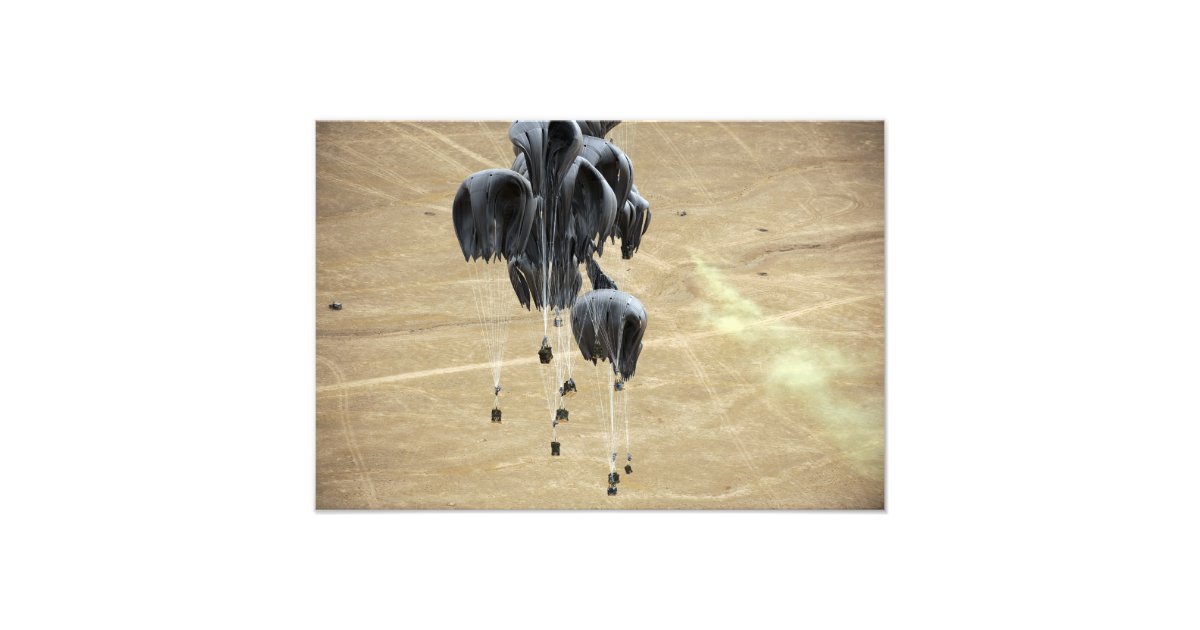 Container delivery system bundles parachute photo print | Zazzle