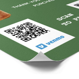 Container Plant Customizable QR Code Payment Poster | Zazzle